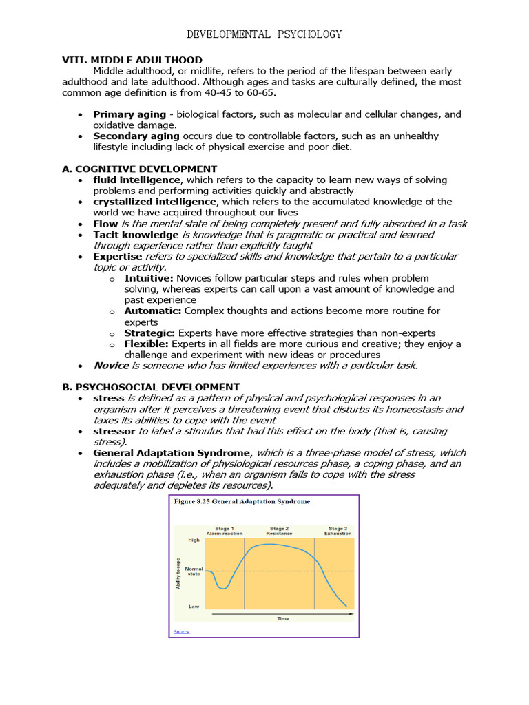 Developmental Psychology Chapter 1 Finals | PDF | Stress (Biology) | Expert