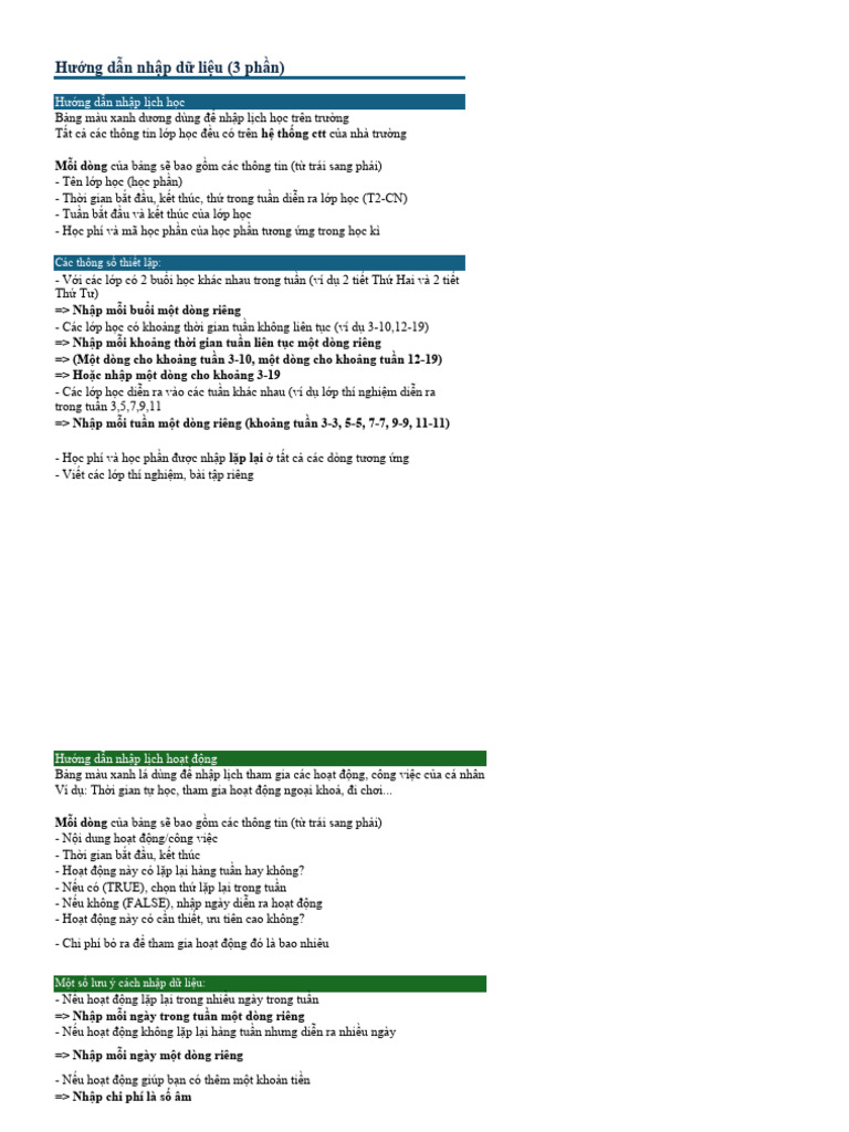 Draft Timetable Construct (O365 CTSV HUST) | PDF