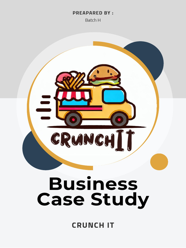 Exp 1 Canva Business Case Study CrunchIt | PDF | Menu | Restaurants