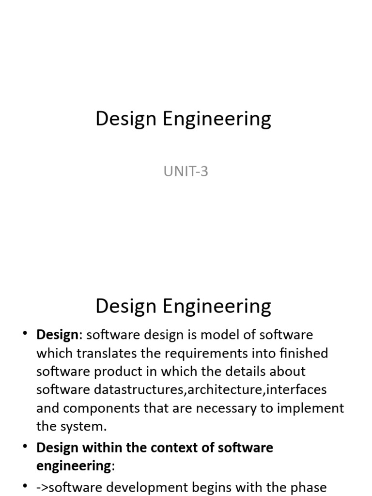 Design Engineering | PDF | Conceptual Model | System