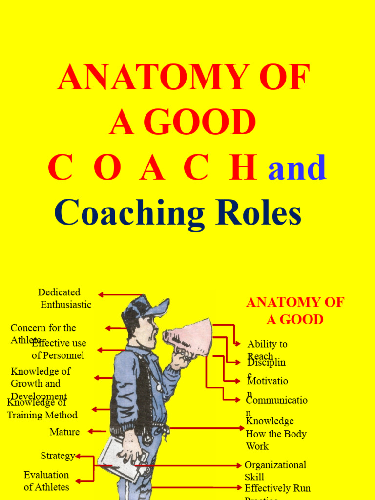Anatomy of a Good Coach | PDF | Goal | Behavior Modification