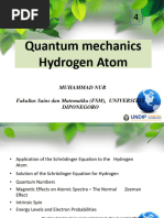 Quantum Mechanics: Hydrogen Atom | PDF | Scientific Method | Applied Mathematics