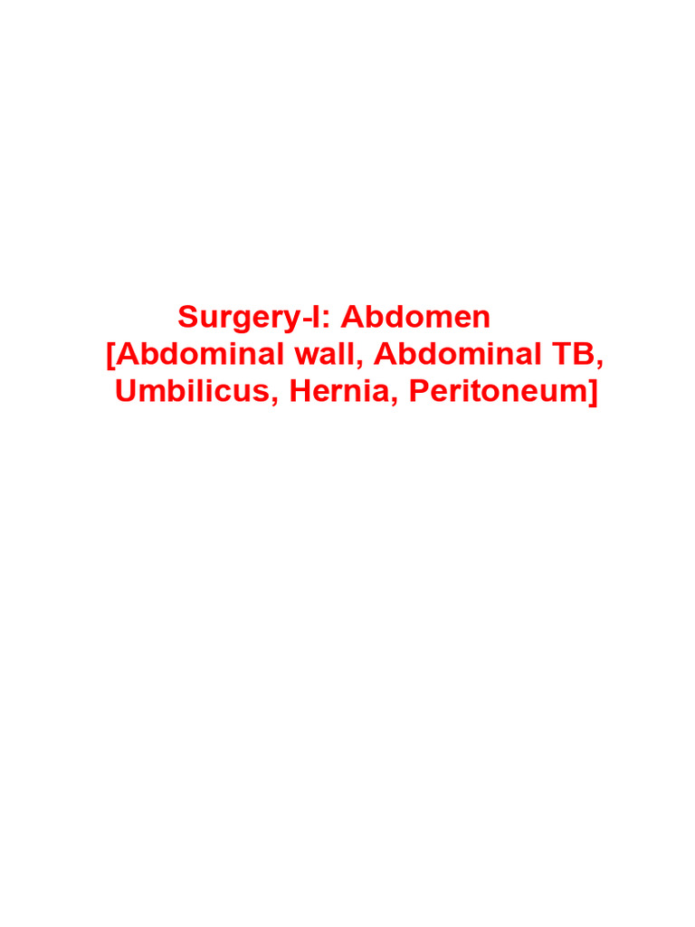 Abdomen | PDF | Abdomen | Medical Specialties