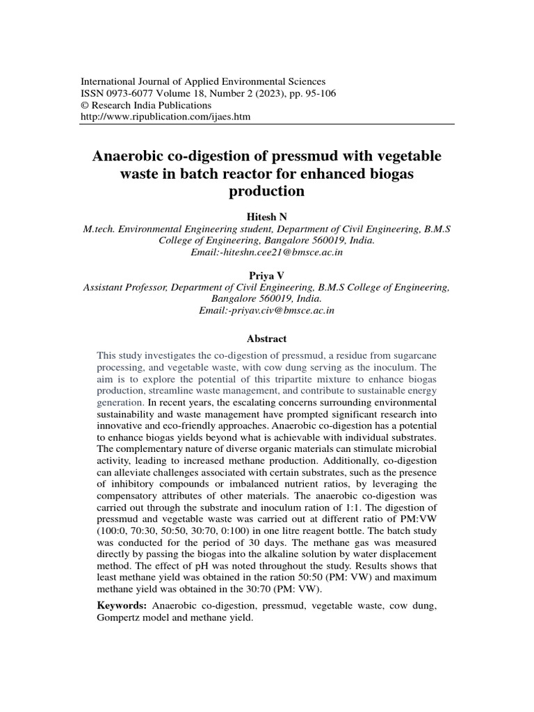 Anaerobic Digestion | PDF | Anaerobic Digestion | Biogas