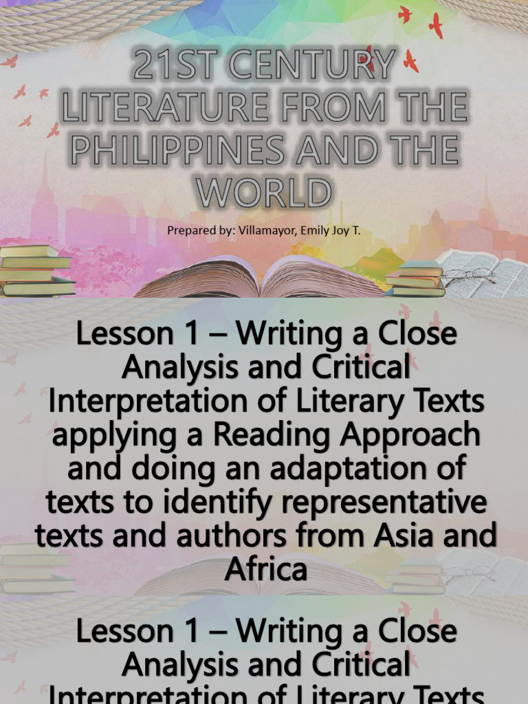 Analyzing 21st Century Literature | PDF | Reading Comprehension | Cognition
