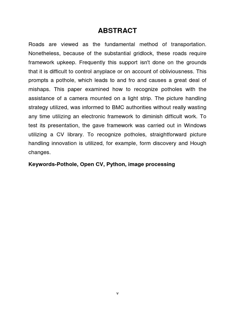 Sat 42 Pdf Application Of Image Processing Techniques For Pothole Detection Pdf Image