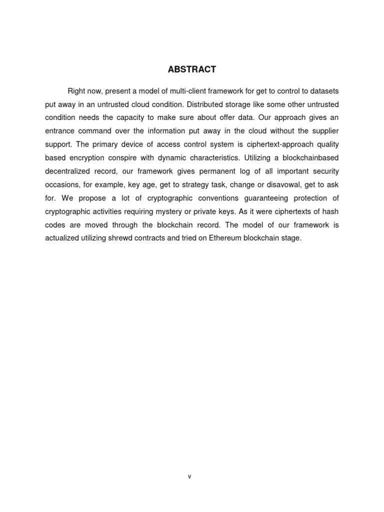 Sat - 71.Pdf - Attributed Based Access Control System For Cloud Storage Using Block-Chain | PDF ...