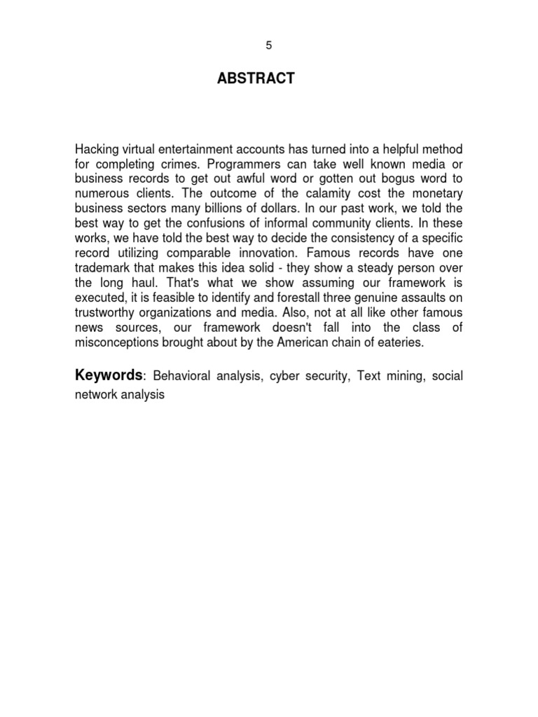 Detecting Compromised Social Accounts | PDF | Networking | Internet & Web