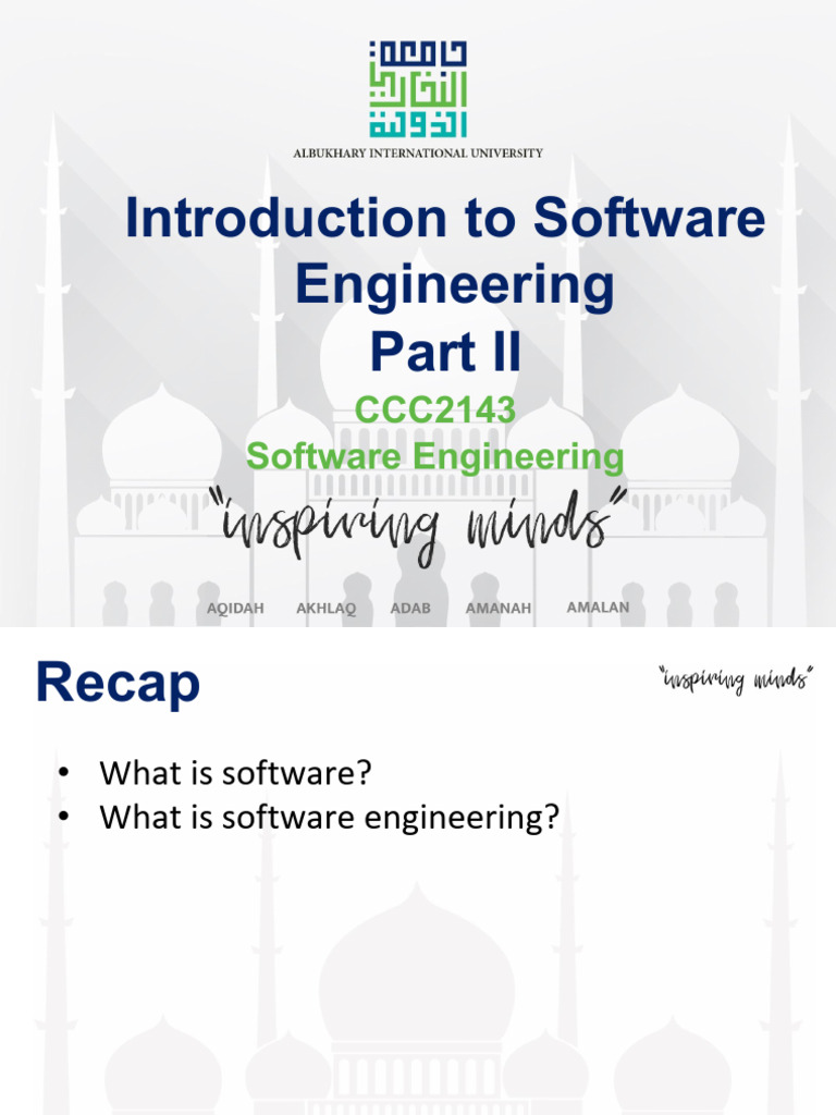 CCC2143 SE Week 1.2 (2023) | PDF | Application Software | System