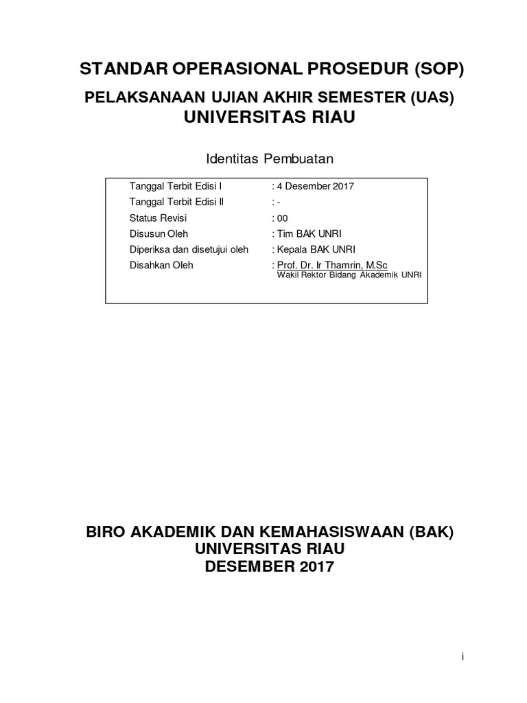Sop Uas | PDF