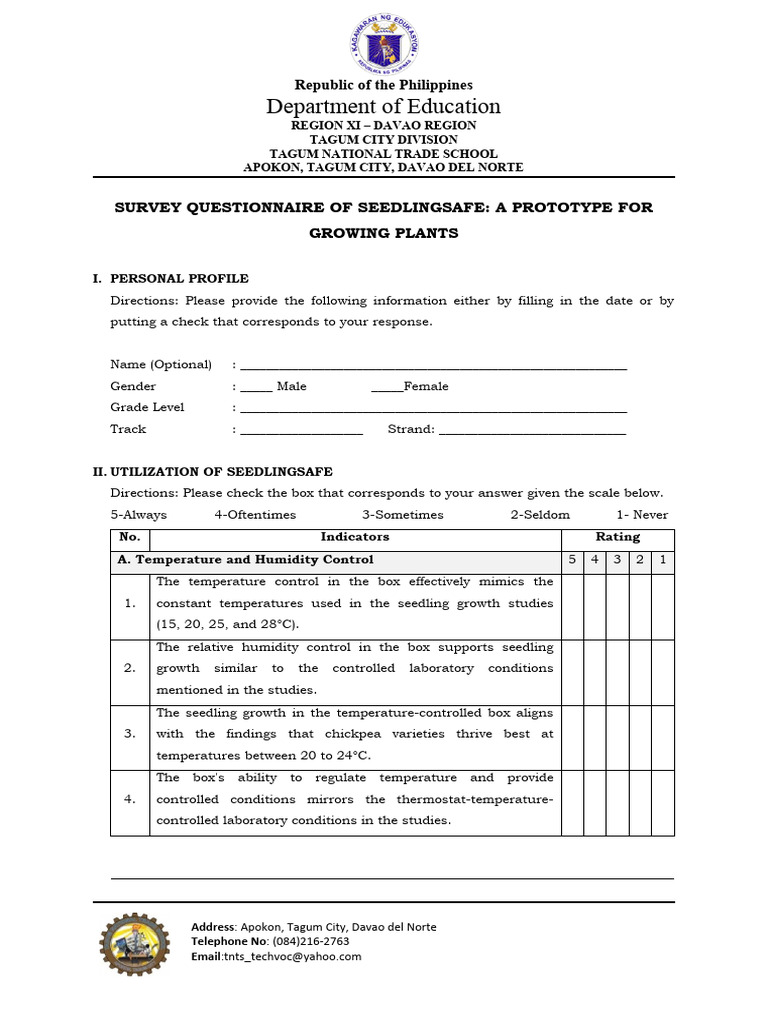Research Instrument Sample | PDF | Usability