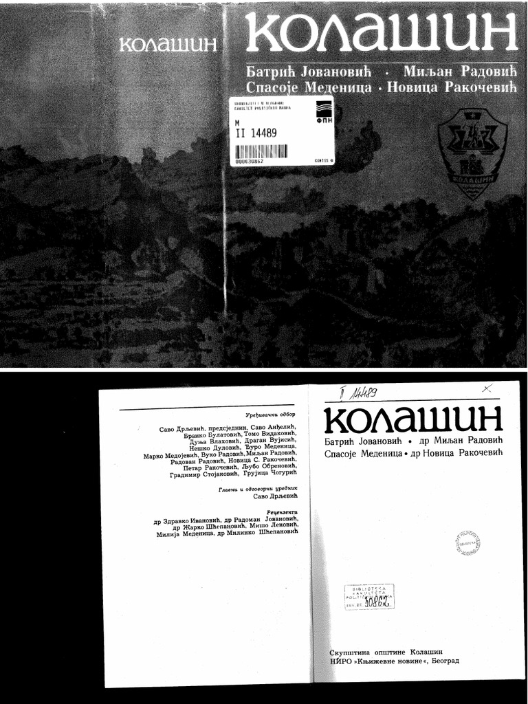 Kolasin Jovanovic Radovic Medenica Rakocevic Pdf