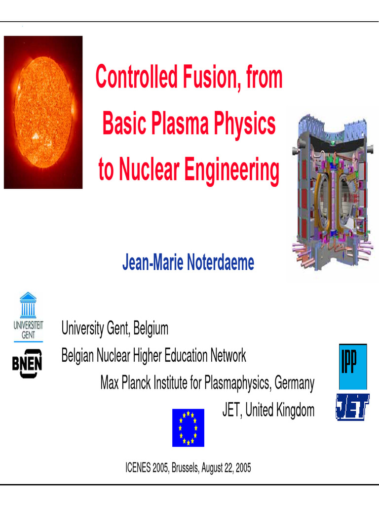 Controlled Fusion | Download Free PDF | Fusion Power | Nuclear Fission