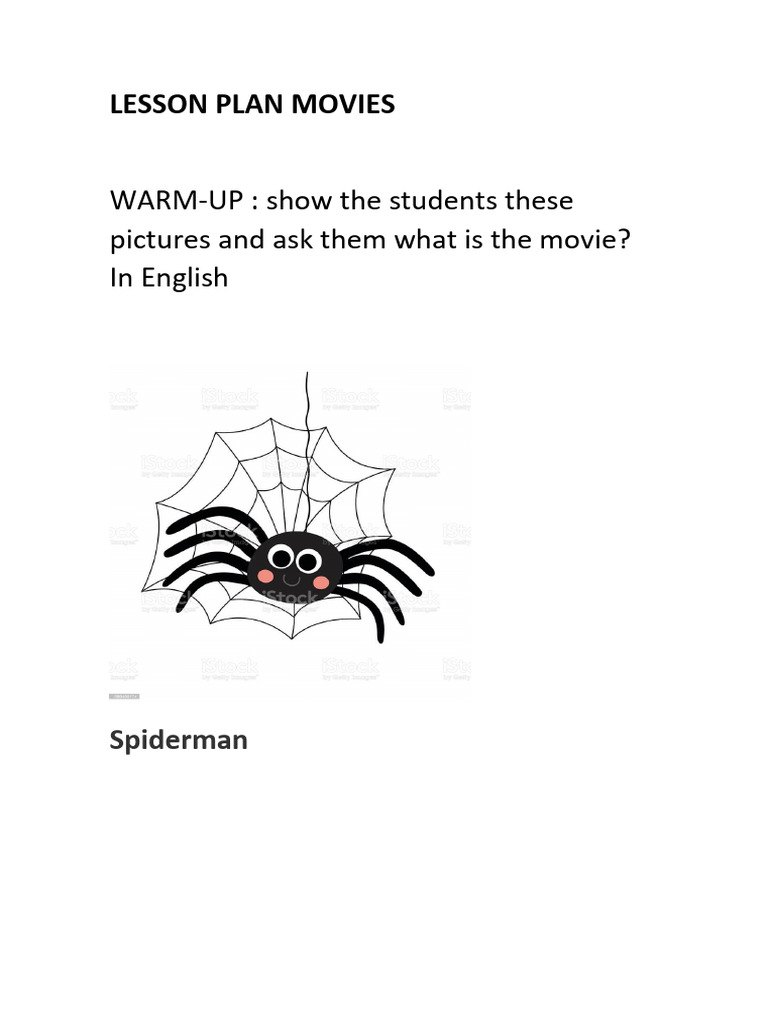 Lesson Plan - Movies | PDF