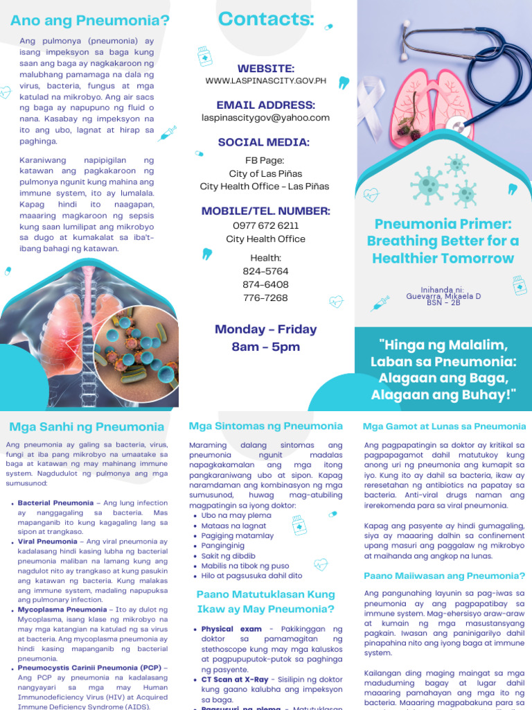 Pneumonia Leaflet | PDF
