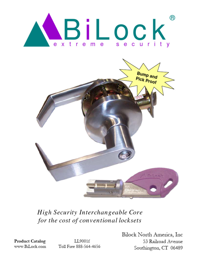 Bilock Catalog F | PDF | Physical Security | Security Engineering