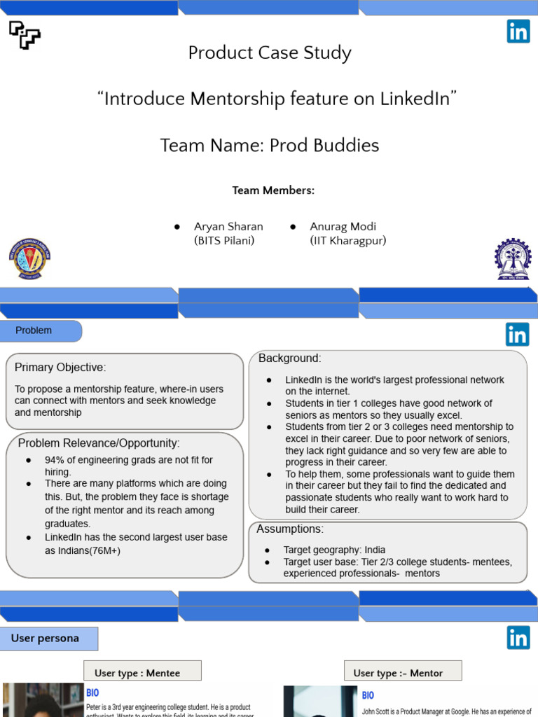 LinkedIn Casestudy | PDF | Mentorship | Linked In