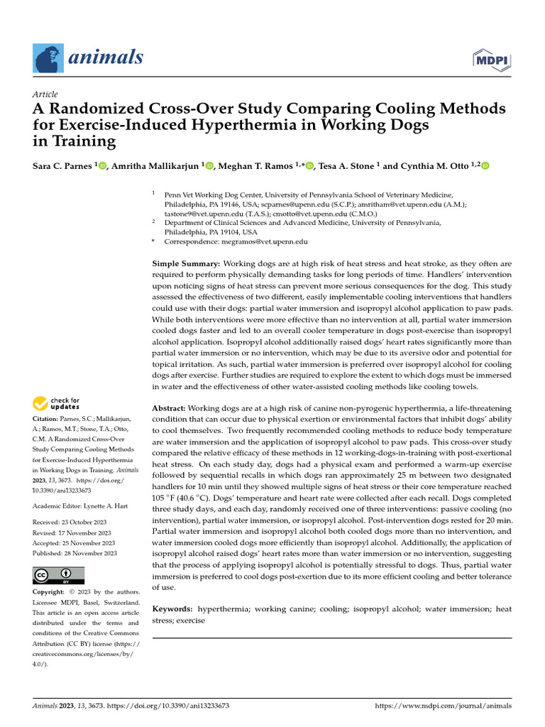 A Randomized Cross-Over Study Comparing Cooling Methods | PDF ...