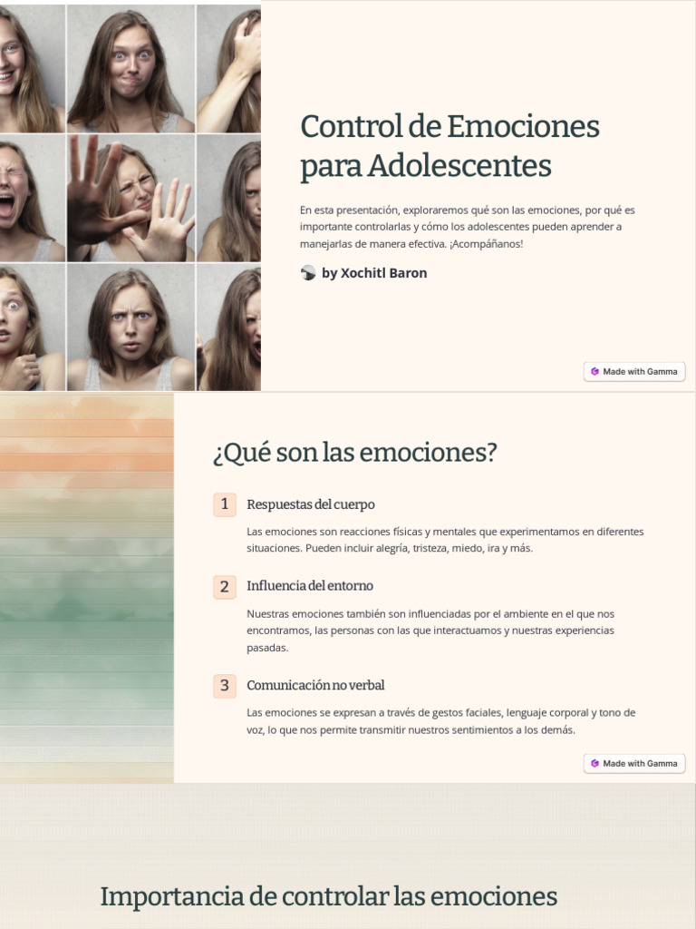 Control de Emociones para Adolescentes | PDF | Las emociones | Meditación