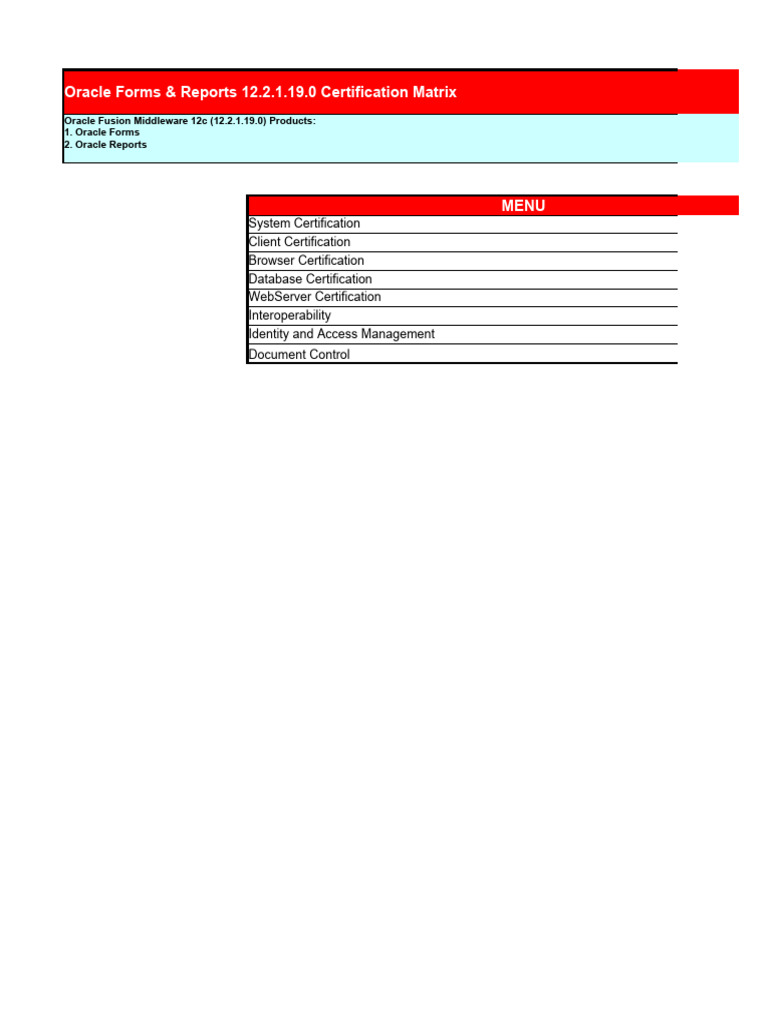 Oracle Forms & Reports 12.2.1.19 Matrix | PDF | 64 Bit Computing ...