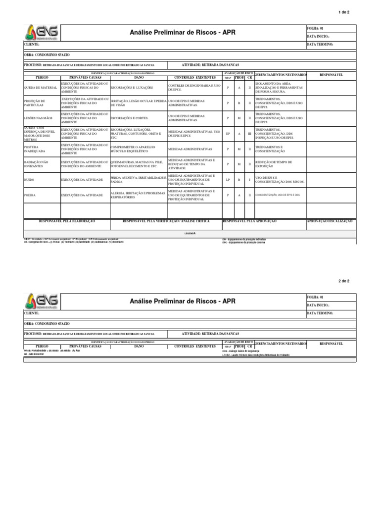 Cópia de AaA - Modelo - de - APR - Segurança - Do - Trabalho - COM ...