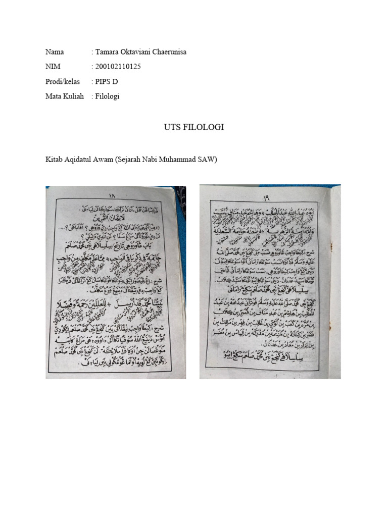 Pegon Tamara | PDF | Agama & Spiritualitas