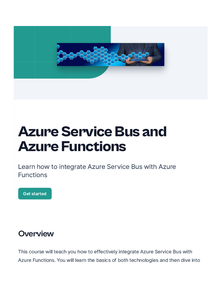 Azure Service Bus and Azure Functions | PDF | Microsoft Azure | Cloud Computing