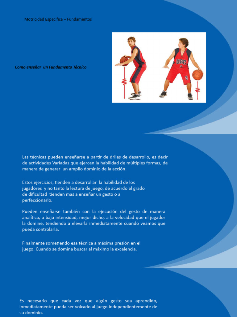 Motricidad Especifica - Basquet | PDF | Mano | Aprendizaje