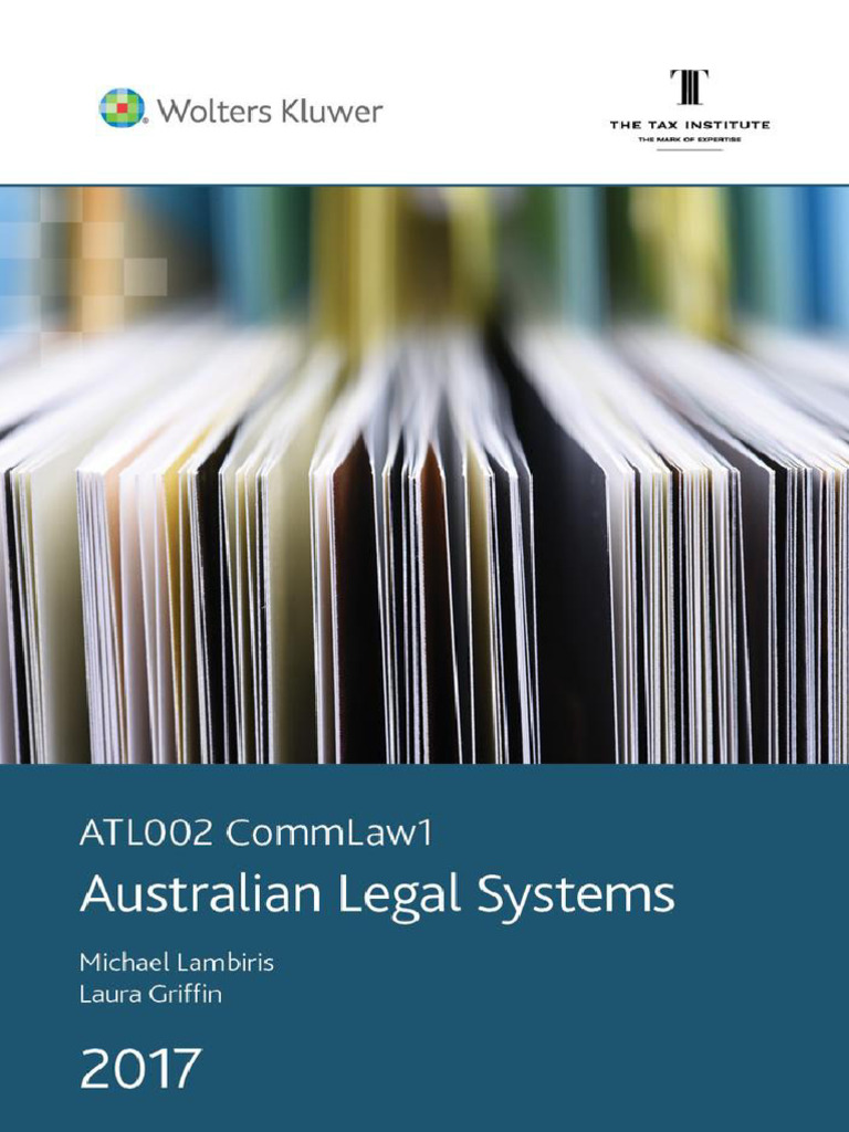 Australian Legal Systems ATL002 CommLaw1 | PDF | States And Territories ...