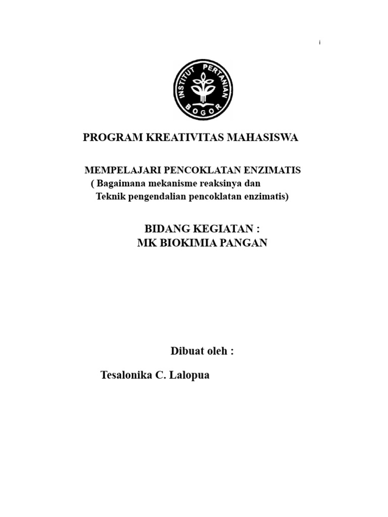 Pengendalian Pencoklatan Enzimatis Pangan | PDF
