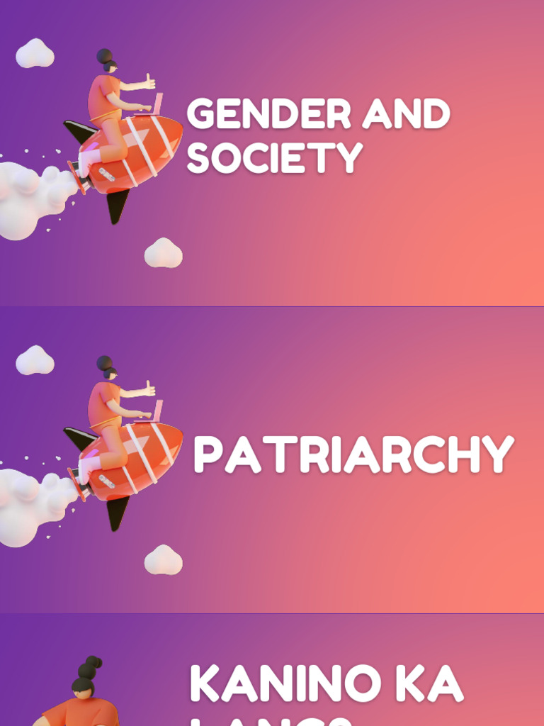 M - Lesson 3 | PDF | Patriarchy | Gender Studies