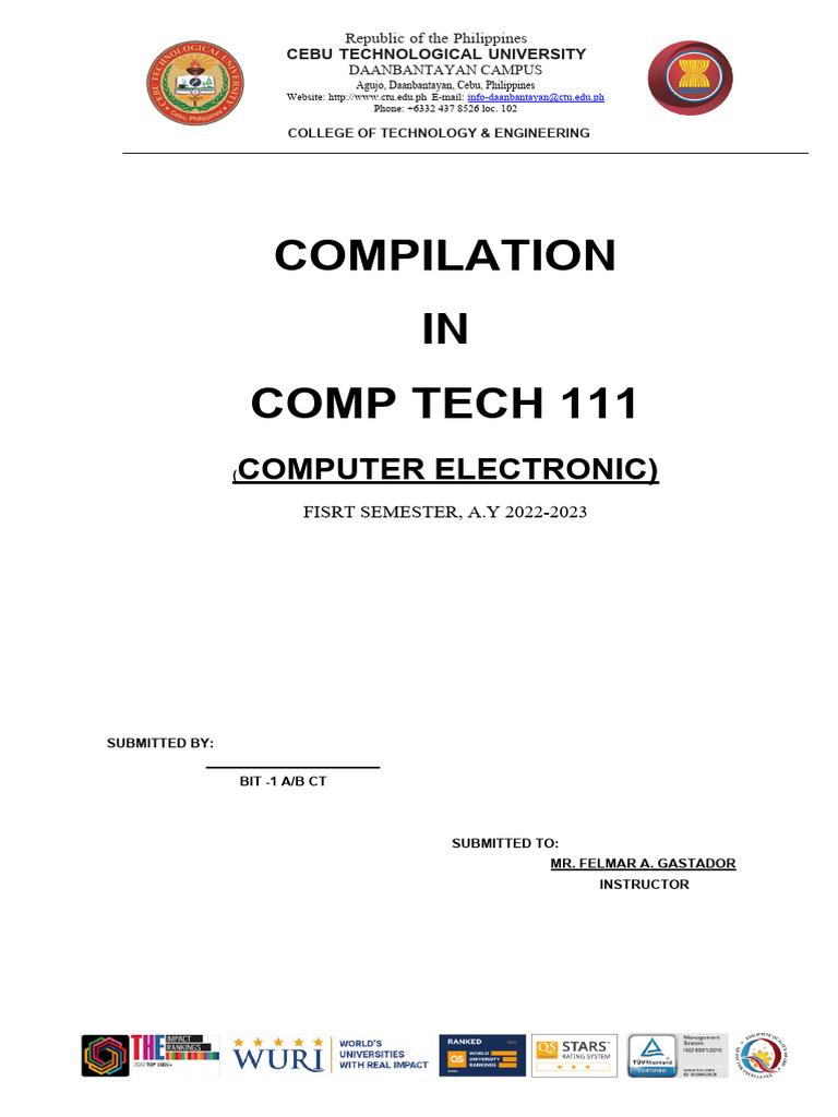 Computer Electronics Compilation 2022-2023 | PDF