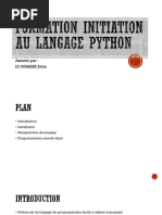 Algo-python | PDF | Structure de contrôle | Python (Langage de programmation)