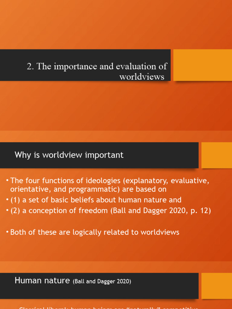 2 Importance and Evaluation of Worldviews | PDF | Deductive Reasoning ...