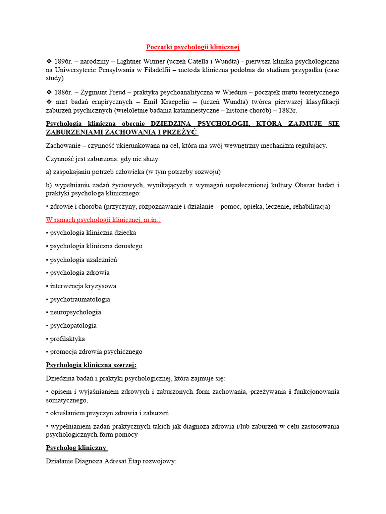 KLINICZNA Notatki | PDF KLINICZNA Notatki | PDF