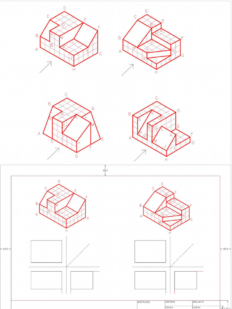 Dibujo Isometricos Intermedio | PDF