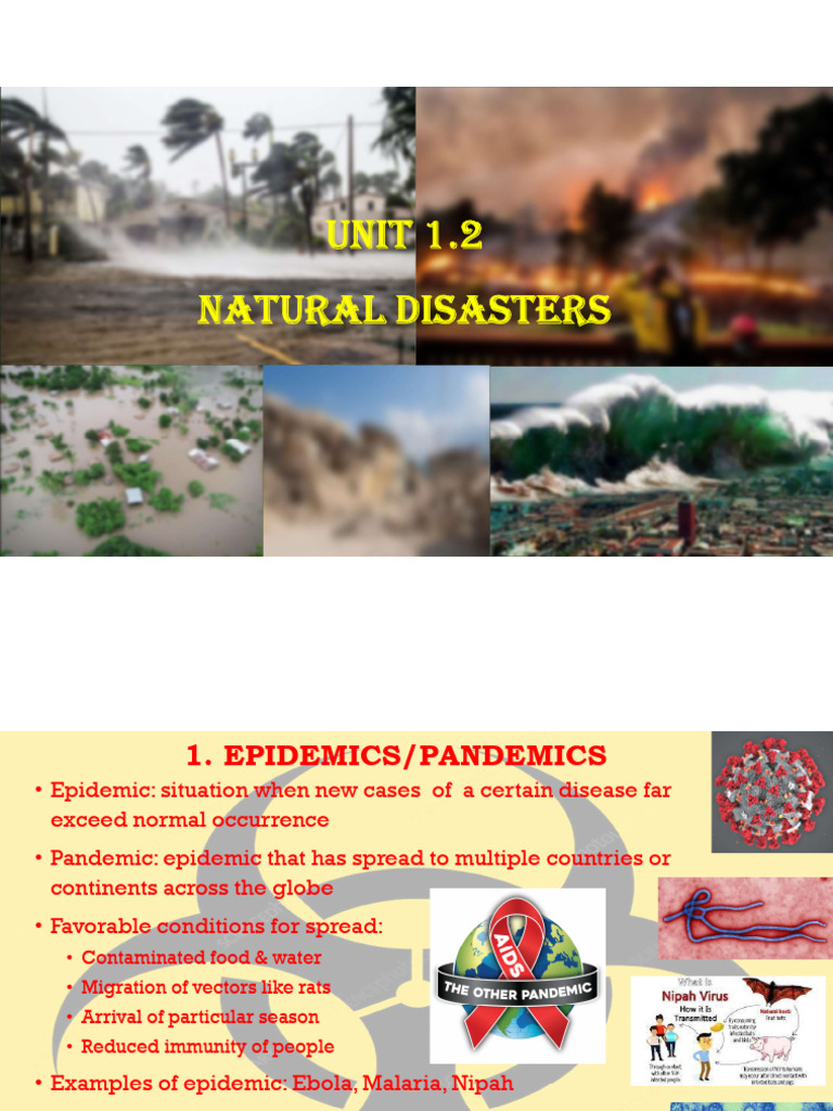 1.2.4natural Disasters Biological | PDF | Science & Mathematics