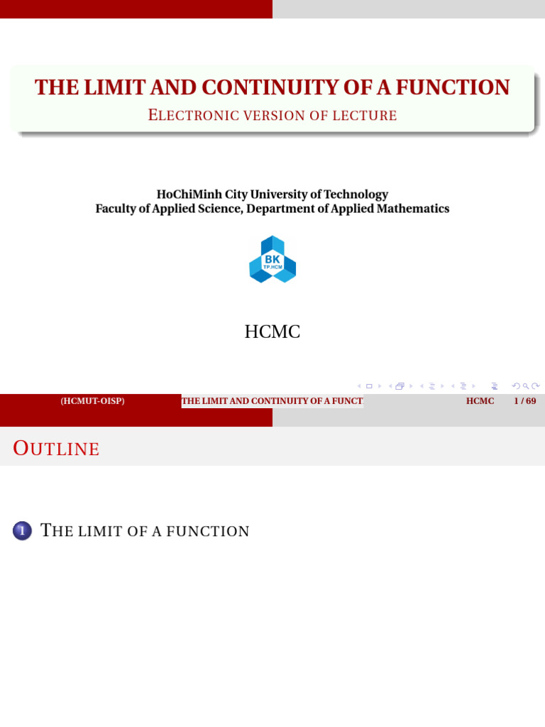 Limit Continuity Handout | PDF | Continuous Function | Limit (Mathematics) Limit Continuity Handout | PDF | Continuous Function | Limit (Mathematics)