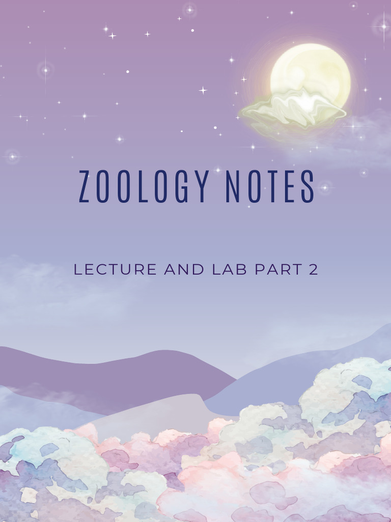 Zoology Notes Part 2 | PDF | Cell Membrane | Cell (Biology)