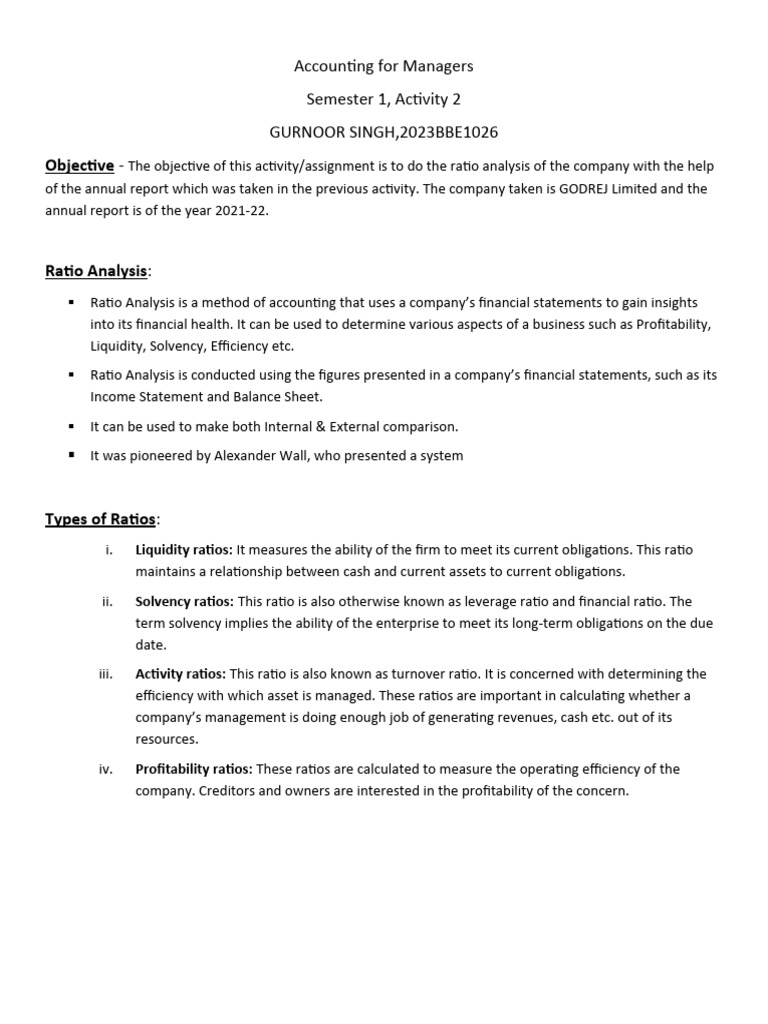 Accounting For Managers Assignment-2 | PDF | Equity (Finance) | Debt