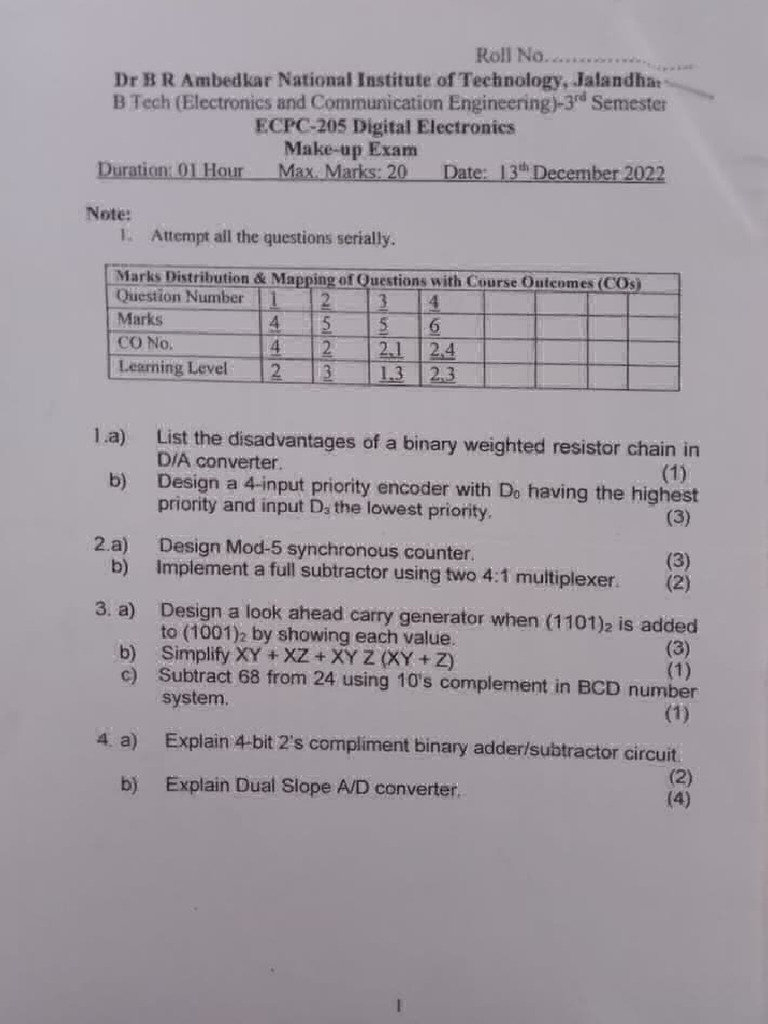 3rd Sem - Papers | Download Free PDF | Computer Engineering | Electronic Engineering