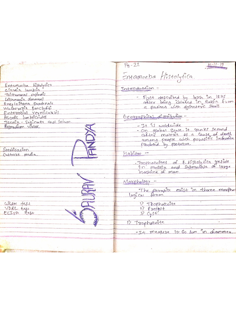Parasitology - & - Microbiology - Notes | PDF