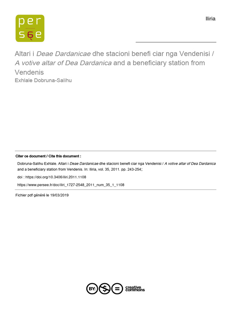 E.Dobruna Altari Iliri - 1727-2548 - 2011 - Num - 35 - 1 - 1108 | PDF