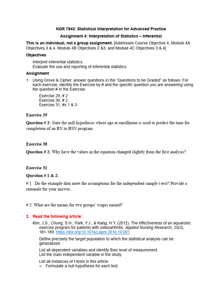 Assignment 4 - Interpretation of Statistics - Inferential-2-1-1 ... Assignment 4 - Interpretation of Statistics - Inferential-2-1-1 ...