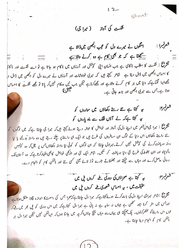 Shikast Ki Awaaz (Meera Ji) | PDF