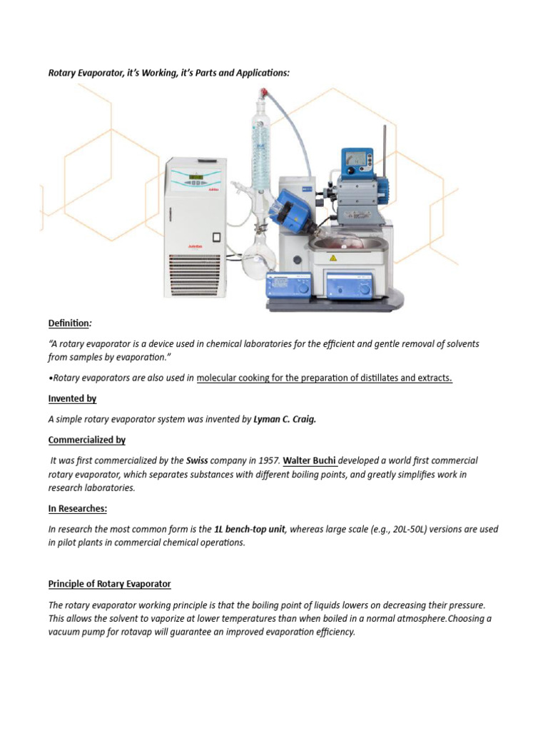 Rotary Evaporator | PDF | Physical Sciences | Chemistry