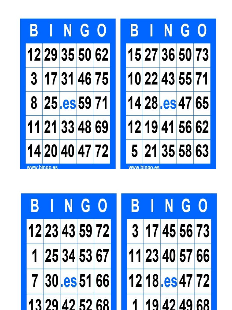 Cartones Bingo | PDF