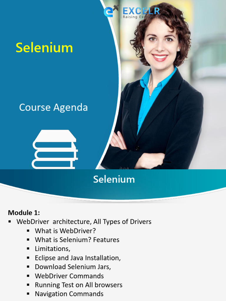 Excelr Selenium Course Agenda With Value Added Courses Pdf Selenium Software Software