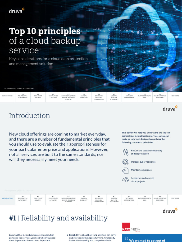 Eb Top 10 Principles of A Cloud Backup Service | PDF | Cloud Computing | Backup