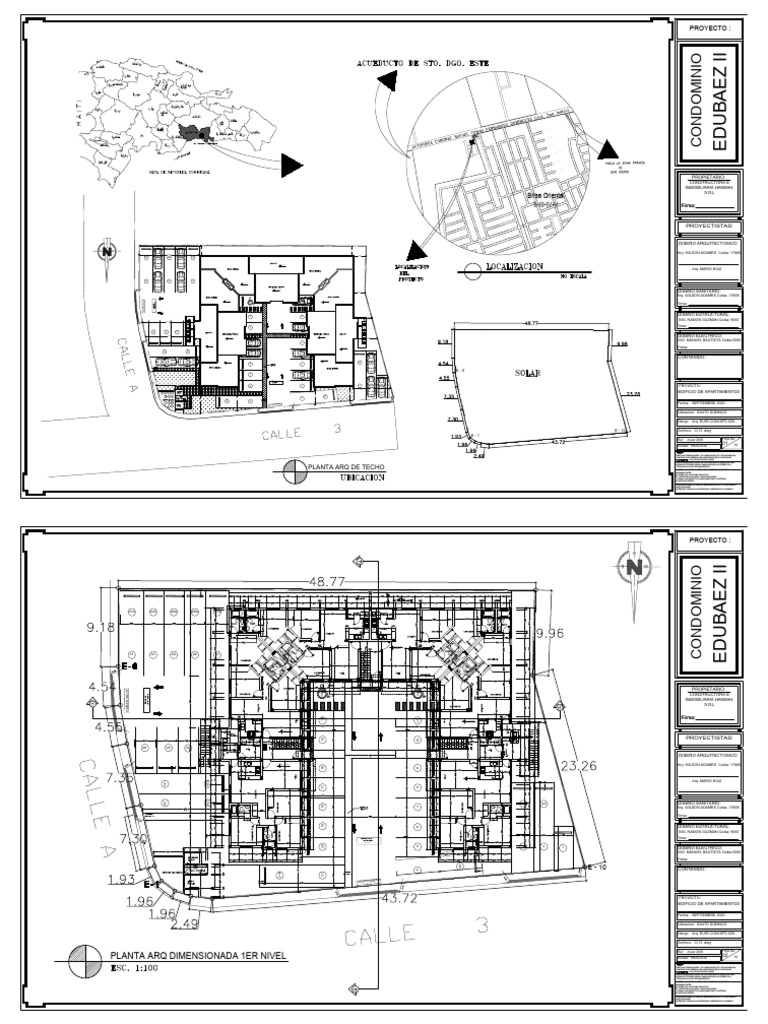 Edif Edubaez II - Planos Arquitectonico | PDF